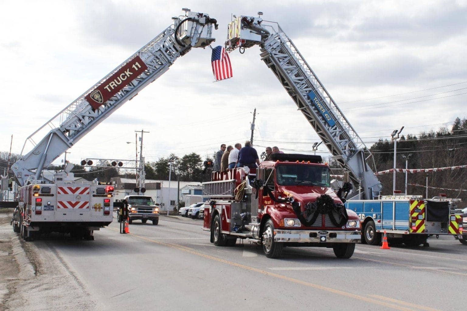 Former Buckhannon fire chief Larry Mackey honored with ceremonial salute