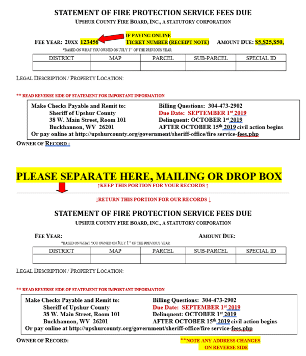 Three easy ways to pay your Upshur County fire service fee