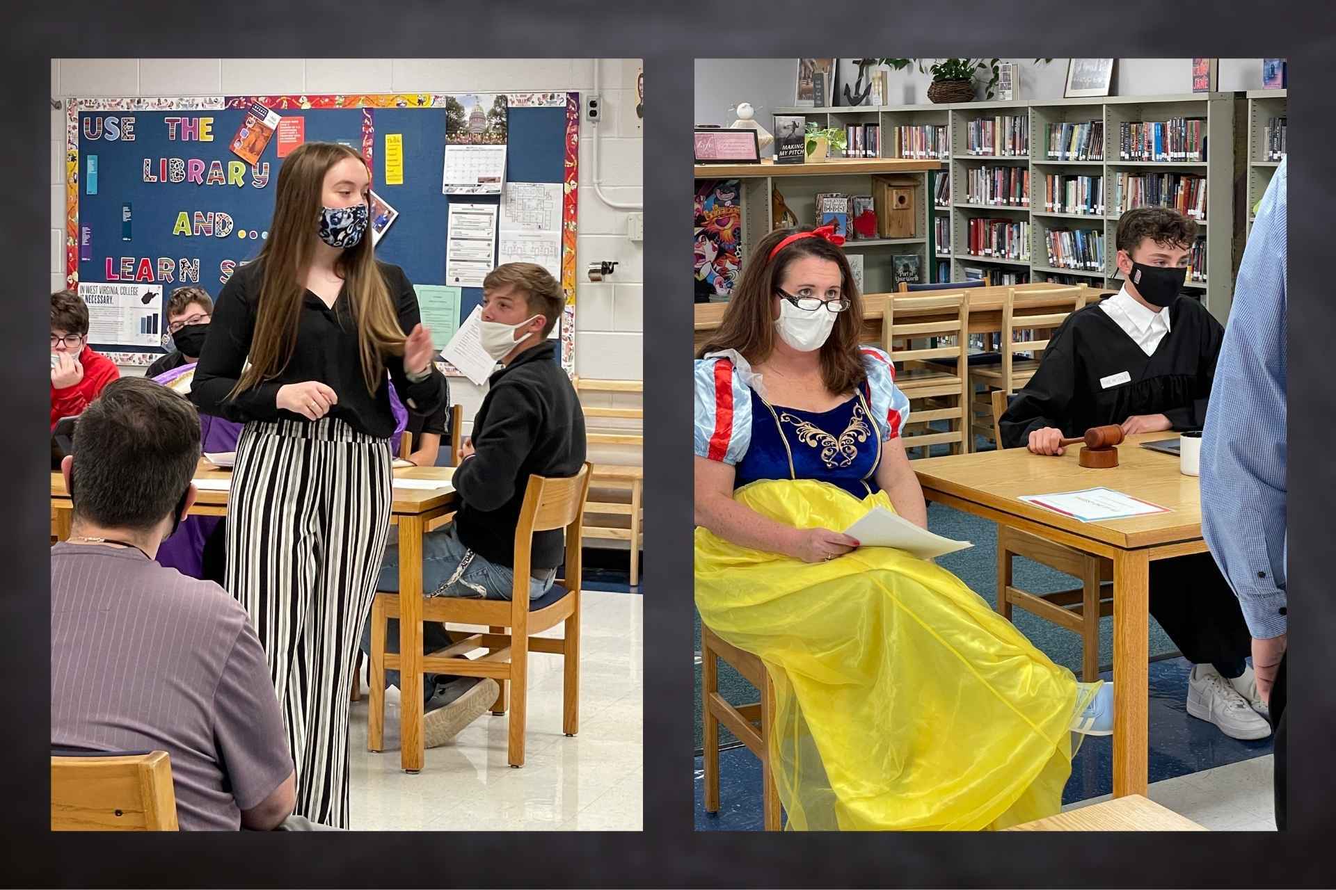 New B-UHS business law class hosts mock trial with a fairytale twist