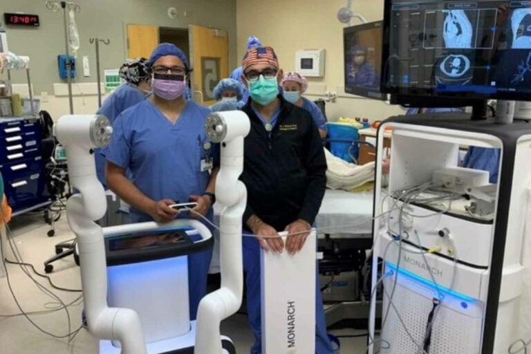 Mon Health performs first successful Monarch robotic procedure for lung ...