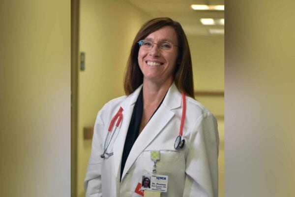 Dr. Amy Pearson seeing patients in Mon Health Buckhannon office