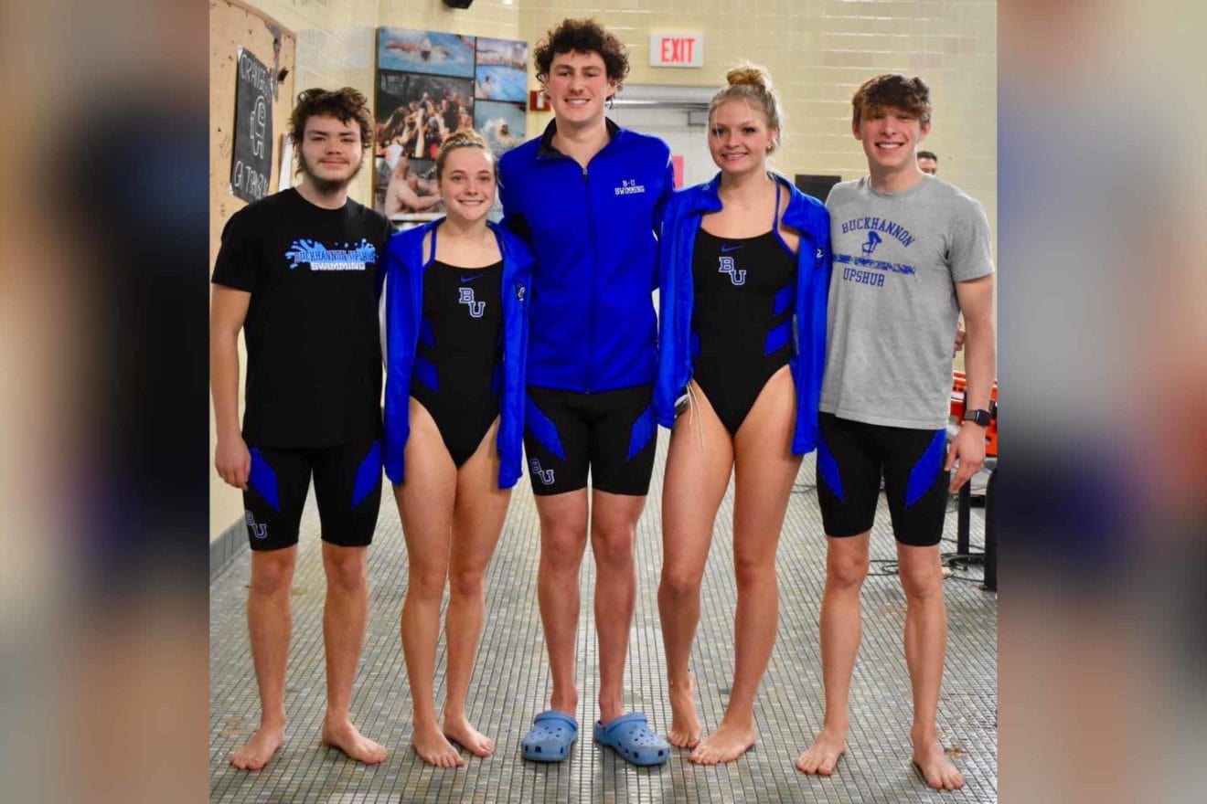 B-U swimmers celebrate Senior Day by winning 10 of 22 events at quad meet