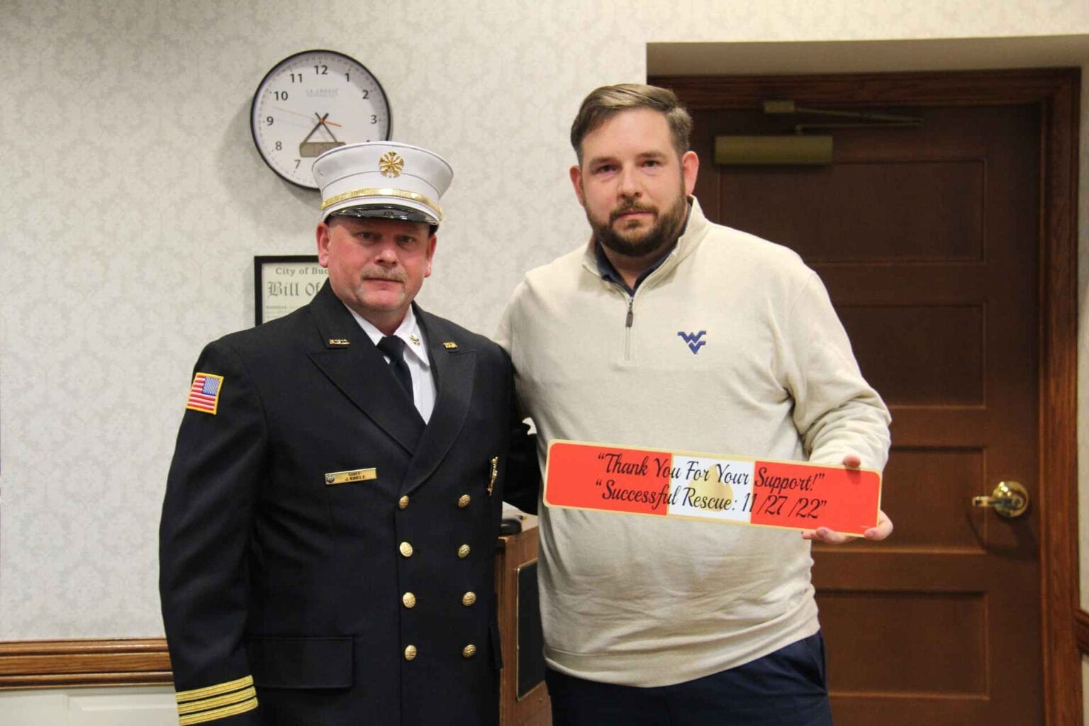 Two promoted as other firefighters honored for outstanding efforts in ...