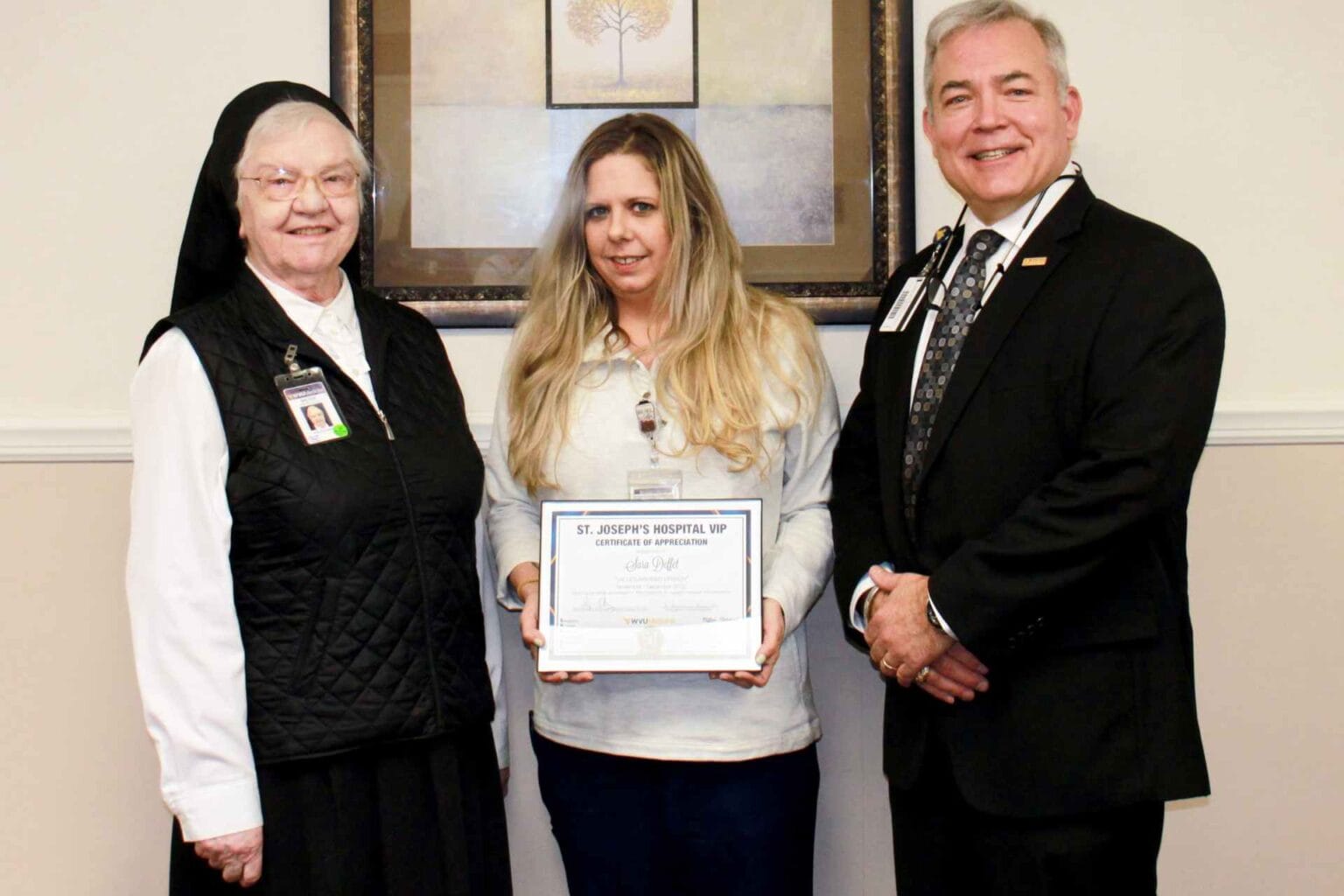 St. Joseph's Hospital honors Sara Deffet, R.N., with the Values ...